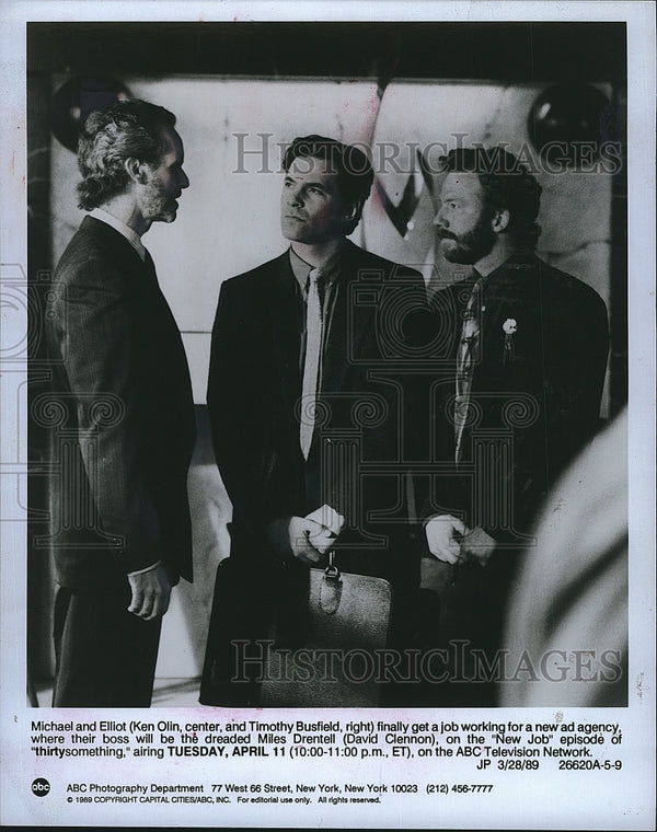 1989 Press Photo Ken Olin Timothy Busfield David Clennon ...