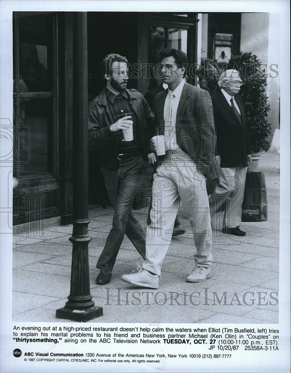 1987 Press Photo Tim Busfield Actor Ken Olin Thirty Something Drama ...