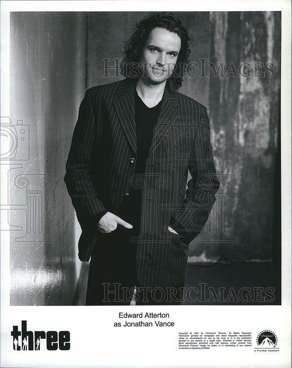 1997 Press Photo Edward Atterton as Jonathan Vance "Three" - Historic ...
