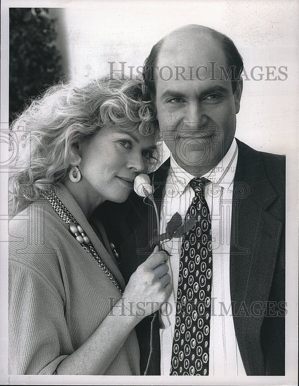 1990 Press Photo Alan Rachins, Robyn Peterson "L. A. Law" - Historic Images