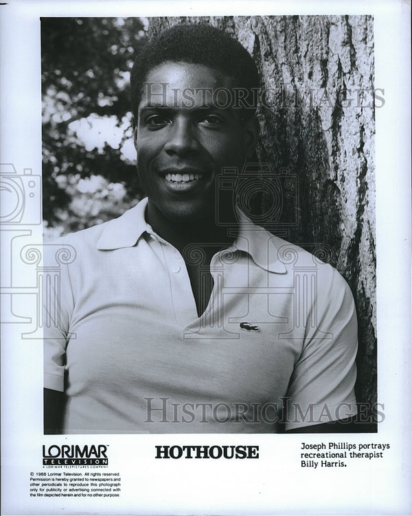 1988 Press Photo Joseph Phillips American Actor Hothouse Television Se ...
