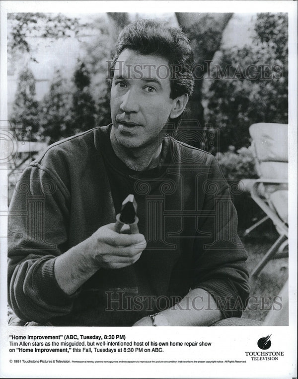 1991 Press Photo Tim Allen "Home Improvement" - Historic Images