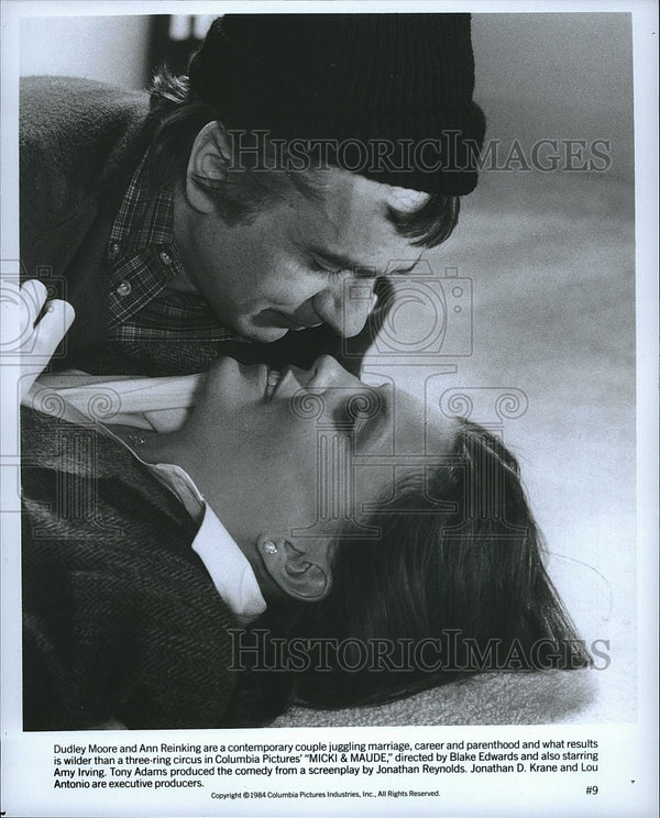 1984 Press Photo Dudley Moore & Ann Reinking Star In "Micki & Maude ...