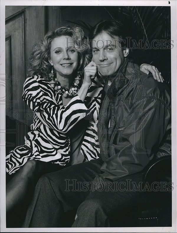 1989 Press Photo Blythe Danner & Stephen Collins star in "Nick ...