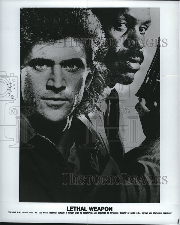 1987 Press Photo Lethal Weapon Actors Movie Stars - Historic Images