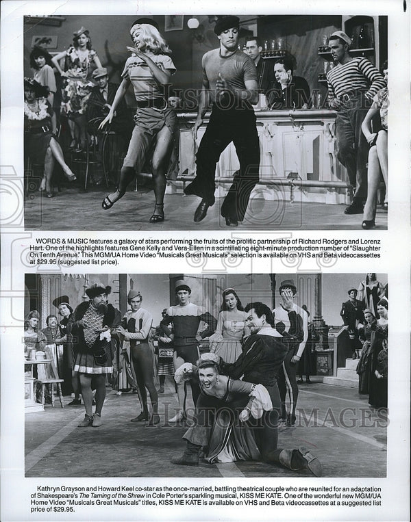 Press Photo Scene from "Slaughter on Tenth Avenue" and "Kiss Me Kate ...