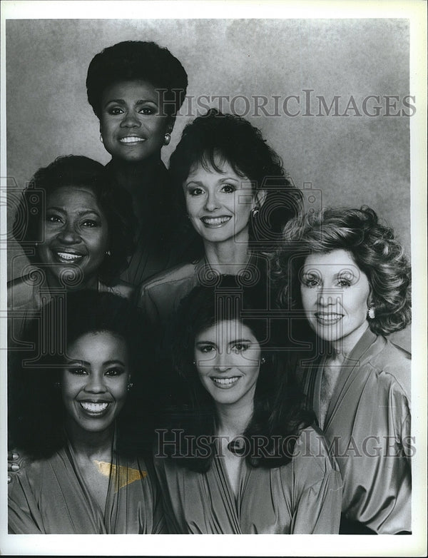 1989 Press Photo Joan Pringle, Gail Ramsey, Pat Crowley & cast of ...
