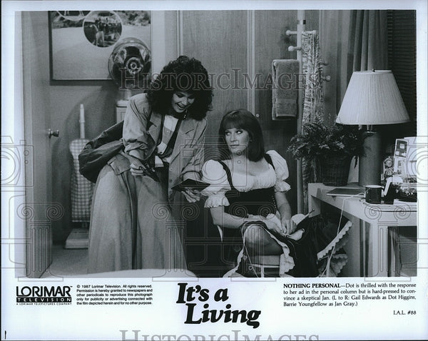 1987 Press Photo Gail Edwards Dot Higgins Barrie Youngfellow It's A ...