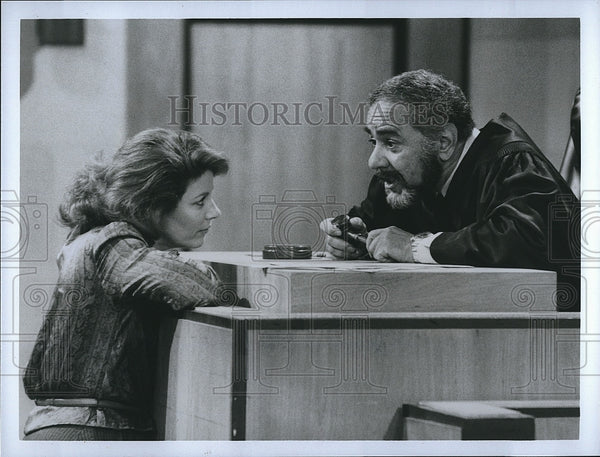 1983 Press Photo Actors Patty Duke Astin and Michael Constantine "It ...
