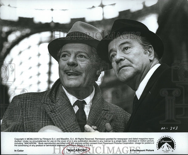 1985 Press Photo Jack Lemmon & Marcello Mastroianni in the movie ...