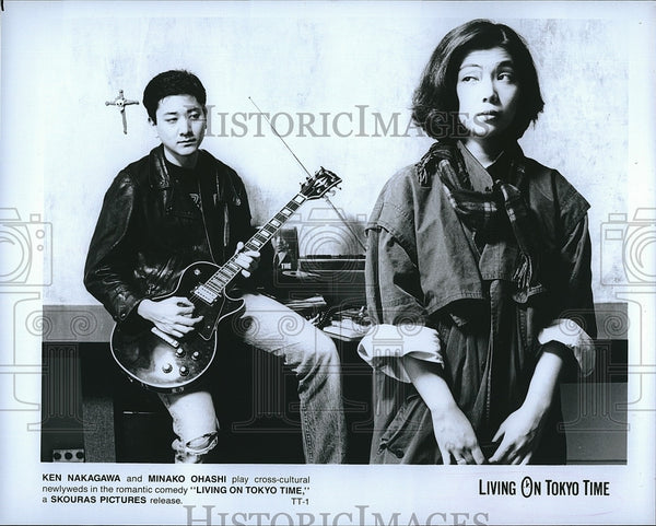 1987 Press Photo Ken Nakagawa, Minako Ohasho "Living on Tokyo Time ...