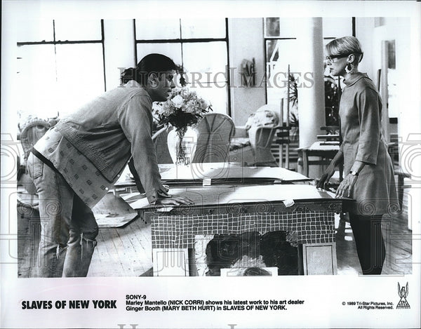 1989 Press Photo Nick Corri Actor Mary Beth Hurt Actress Slaves Of New ...