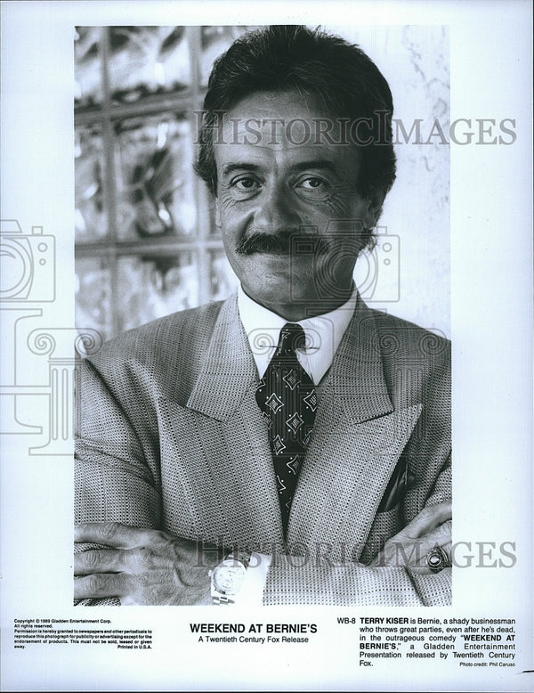 1989 Press Photo Terry Kiser American Actor Weekend At Bernie's Comedy ...