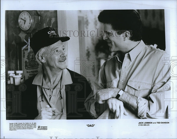 1989 Press Photo Jack Lemon & Ted Danson in "Dad" - Historic Images