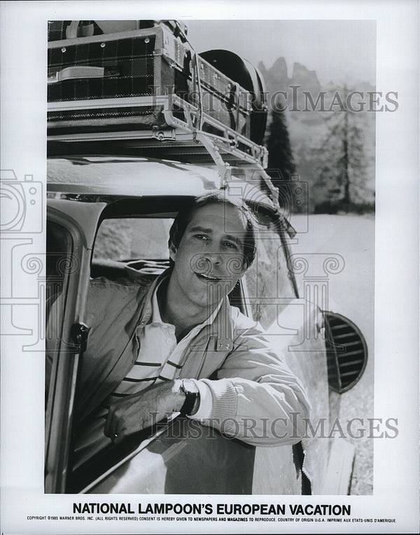 1985 Press Photo Chevy Chase in "National Lampoon's European Vacation ...