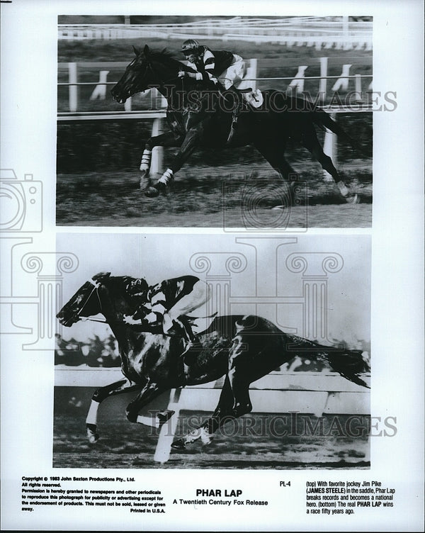 1983 Press Photo Actor James Steele in "Phar Lap" - Historic Images