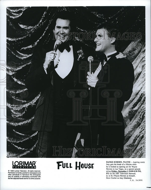 1990 Press Photo Actor Wayne Nelson & Dave Collier in "Full House ...