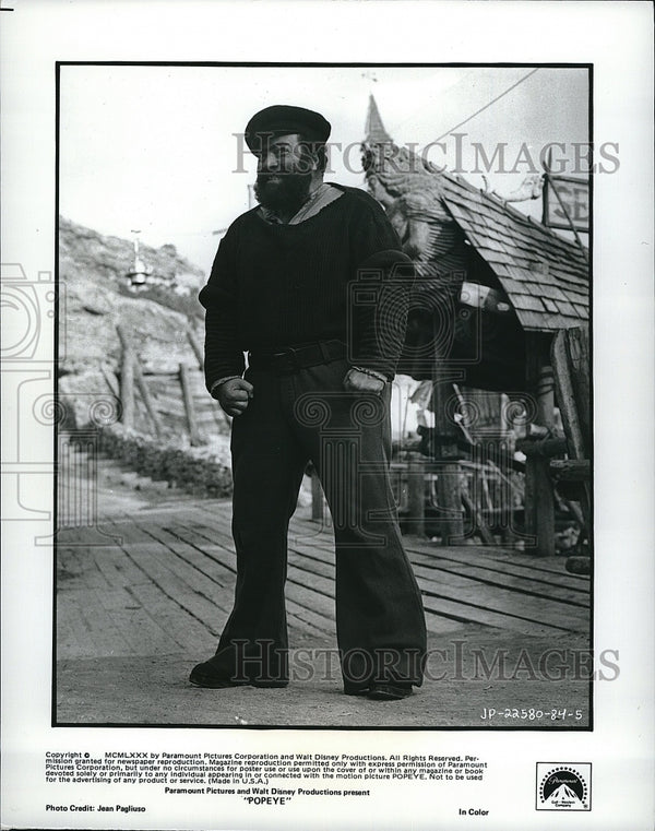1980 Press Photo Scene From Film "Popeye" - Historic Images