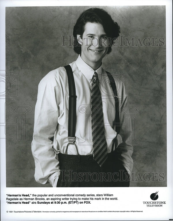 1991 Press Photo William Ragsdale American Actor Herman's Head Sitcom ...