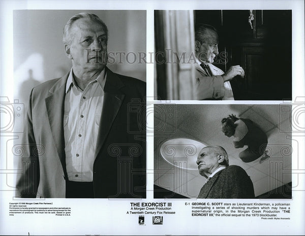 1990 Press Photo George C.Scott as Lt. Kinderman in "The Exorcist ...