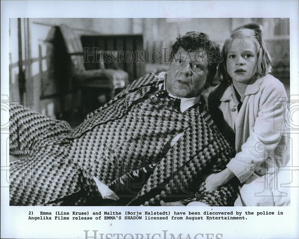 1990 Press Photo Line Kruse and Borje Halstedt in "Emma's Shadow ...