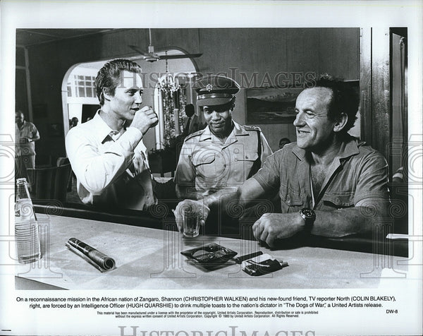 1980 Press Photo Christopher Walken in The Dogs Of War - Historic Images