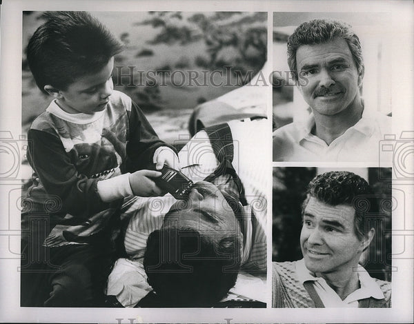 1990 Press Photo Burt Reynolds, Jacob Parker, "Evening Shade ...
