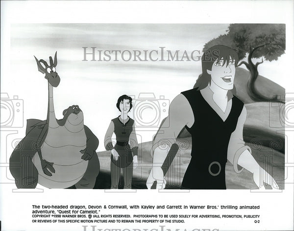 1998 Press Photo Animated Thriller Adventure Movie Quest For Camelot ...