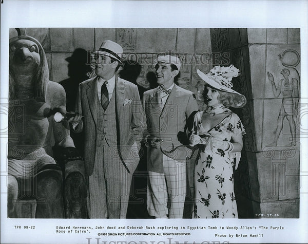 1985 Press Photo "The Purple Rose of Cairo" Ed Herrman, John Wood, Deb ...