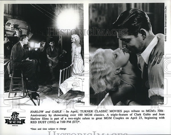 1931 Press Photo Red Dust Film Jean Harlow Clark Gable Scenes ...