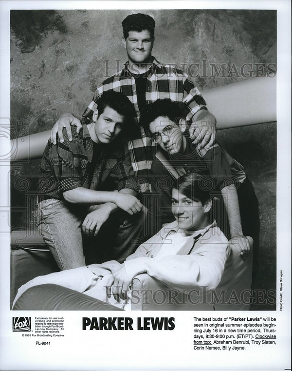 1992 Press Photo Abraham Benrubi Troy Slaten Corin Nemec Billy Jayne ...