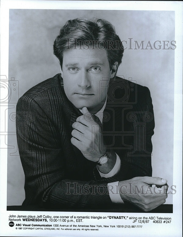 1987 Press Photo John James Television Series Actor Dynasty - Historic ...