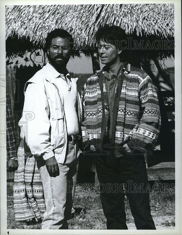 1988 Press Photo Philip Michael Thomas Patrick Bishop Miami Vice ...
