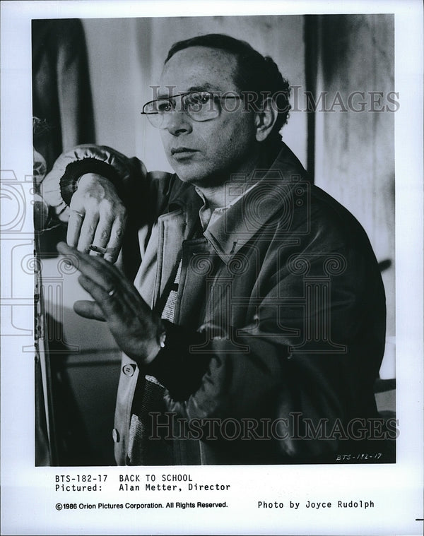 1986 Press Photo "Back to School" Director, Alan Metter - Historic Images