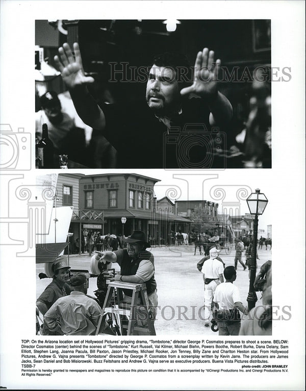 Press Photo Director George P. Cosmatos of "Tombstone" - Historic Images