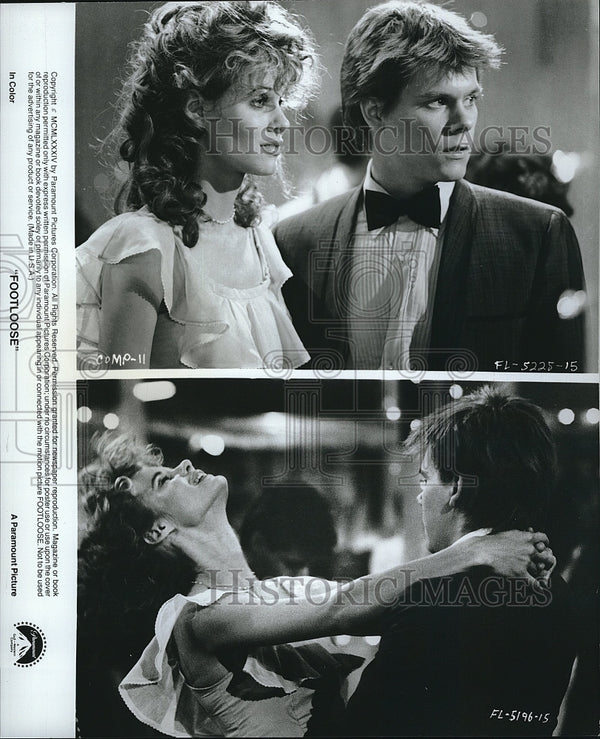 1984 Press Photo Kevin Bacon Actor Lori Singer Actress Footloose Movie ...