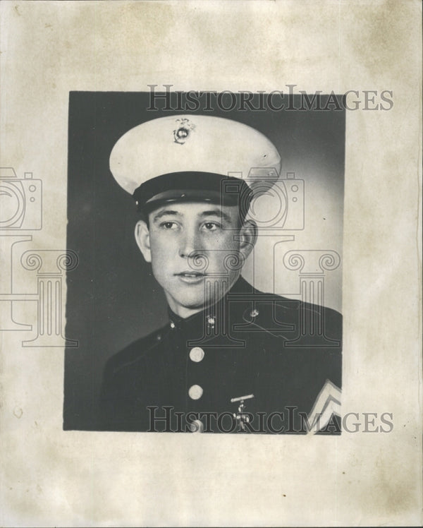 1953 Press Photo Corporal Robert Strachan, Marines - RRV35379 ...