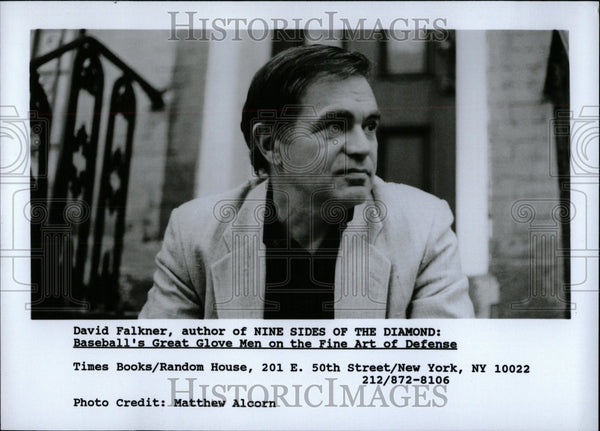 1990 Press Photo David Falkner author - Historic Images