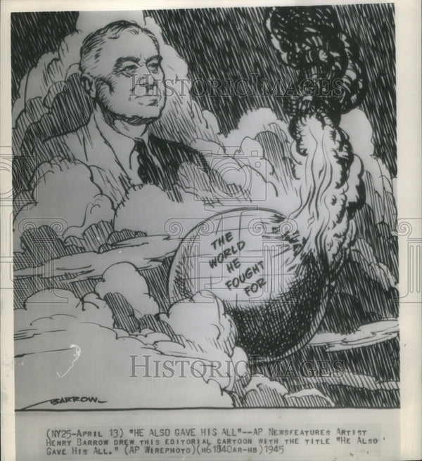 1945 Press Photo Henry Barrow drew He Also Gave His All- RSA17341 ...