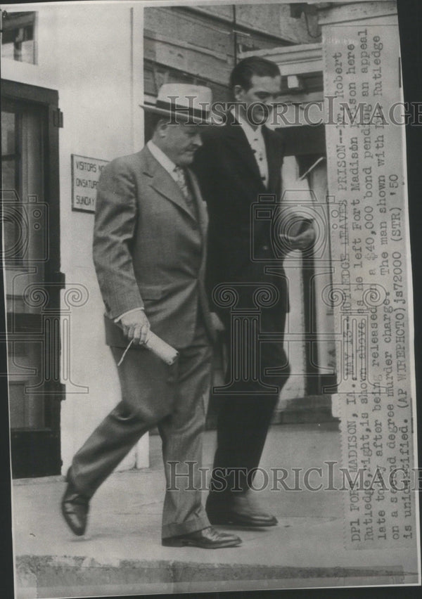 1950 Press Photo Dr. Robert Rutledge Murder Accused- RSA17345 ...