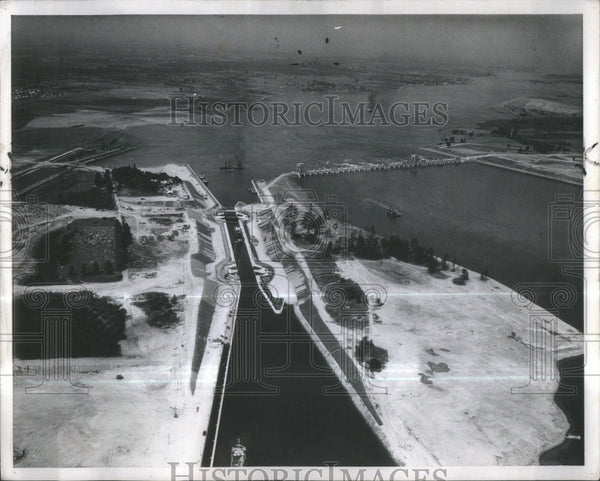 1959 Press Photo Iroquois Lock Dam Long Sault Power- RSA37237 ...