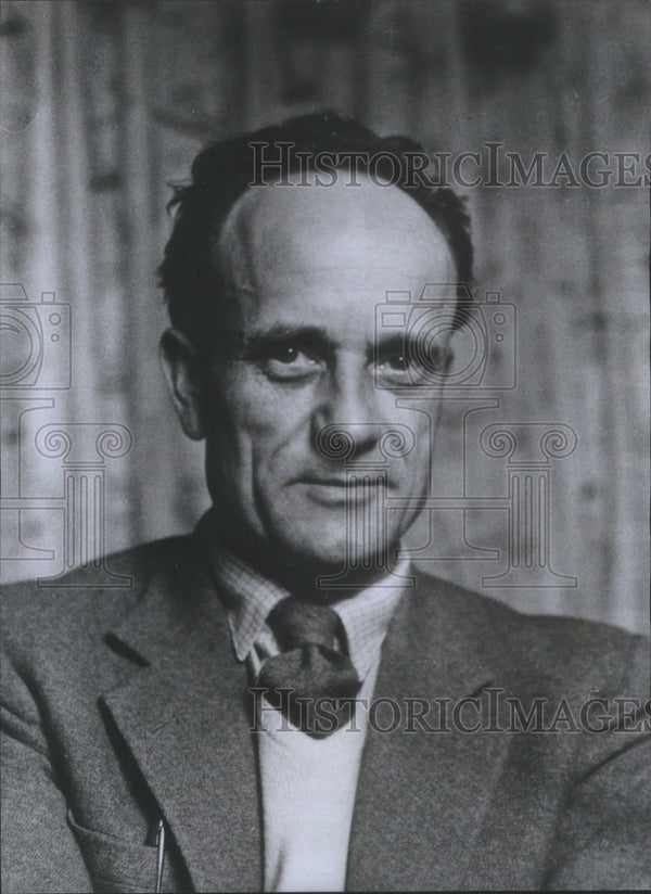 1968 Press Photo Ernest Gebler Old Man Girl Professor Plymouth ...