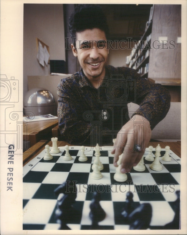 1941 Press Photo Allen Hammond Illinois chess champ Ignatius College P ...
