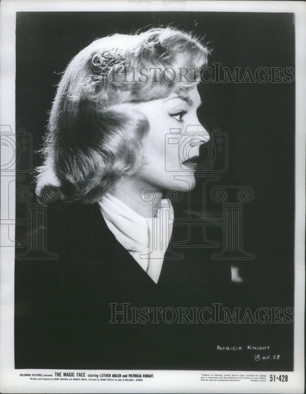 1951 Press Photo Patricia Knight American Actress - Historic Images