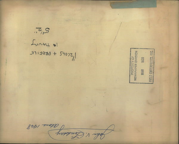 1968 Press Photo Mayor John Lindsay leads inspection tour Harlem New ...