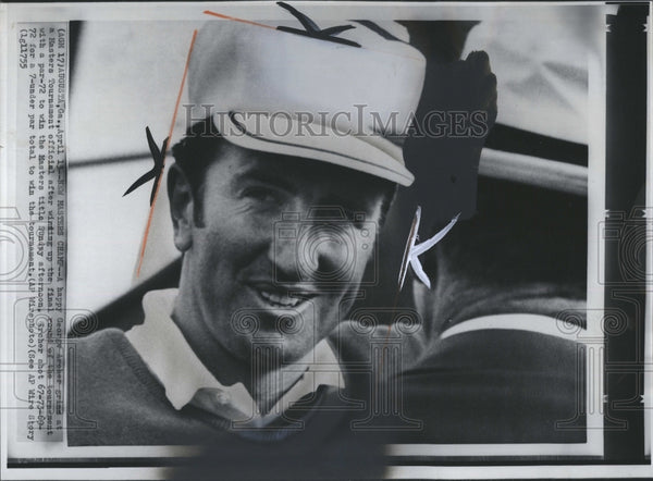 1969 Press Photo George Archer Masters Tournament winner golf ...