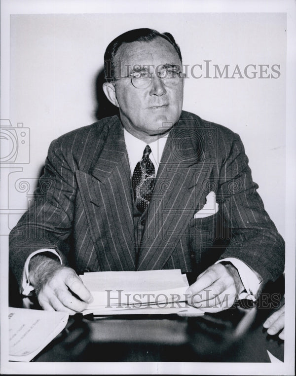 1950 Press Photo Charles E. Wilson, President of the General Electric ...