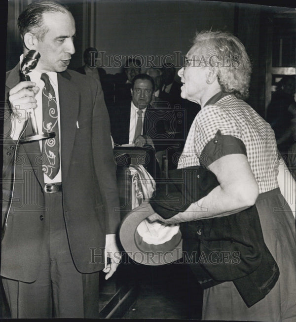 1957 Press Photo Mrs. Rebecca Cutler Of West End During Hearing At ...