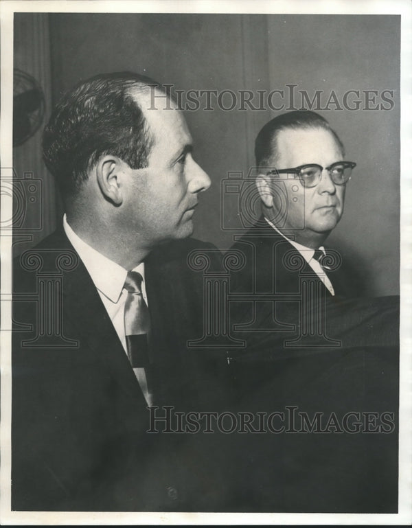1965 Press Photo Senators Albert Evans of Choctaw and Neil Metcalf of ...