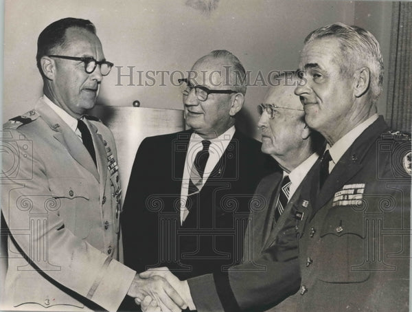 1965 Press Photo Generals of 4th Army Organization Day meet - Historic ...